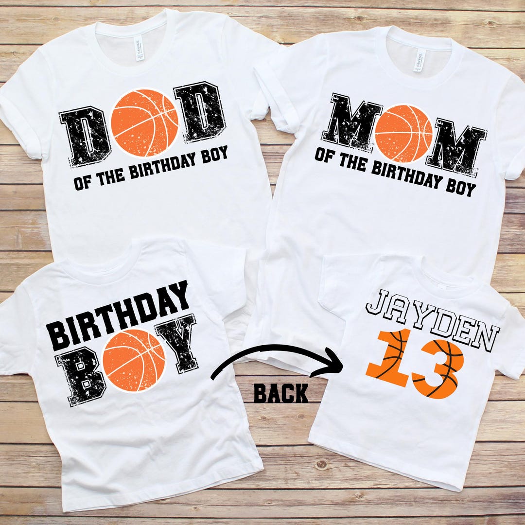 Basketball Birthday Shirts: Matching Family Party T-shirts - Etsy