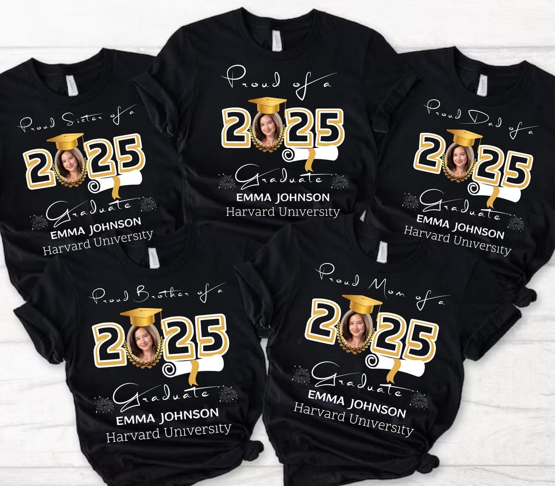 Proud Family Tshirts,group 2025 Grad Tees,graduation Squad Tee,senior ...
