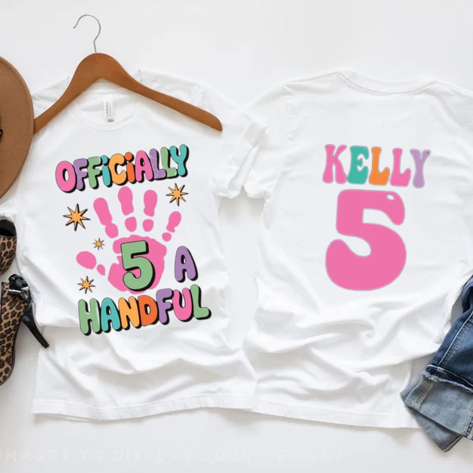 Officially A Handful 5th Birthday Boy Shirt: Happy Dude Toddler Tee - Etsy