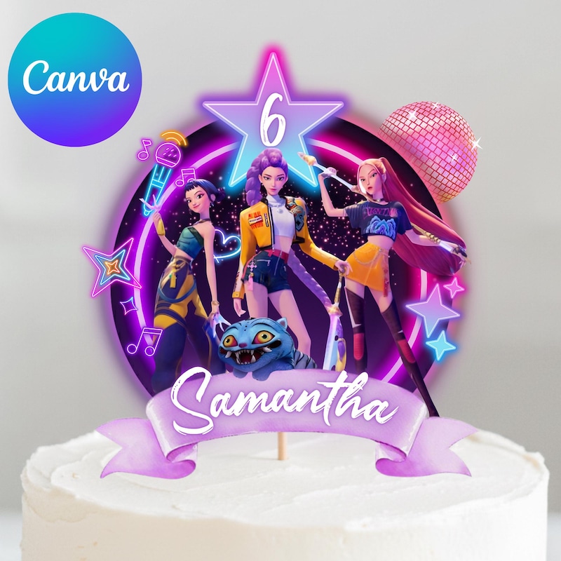 Huntrix Cake Topper Printable - Etsy