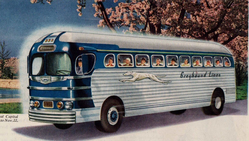 Vintage Greyhound Bus Logo