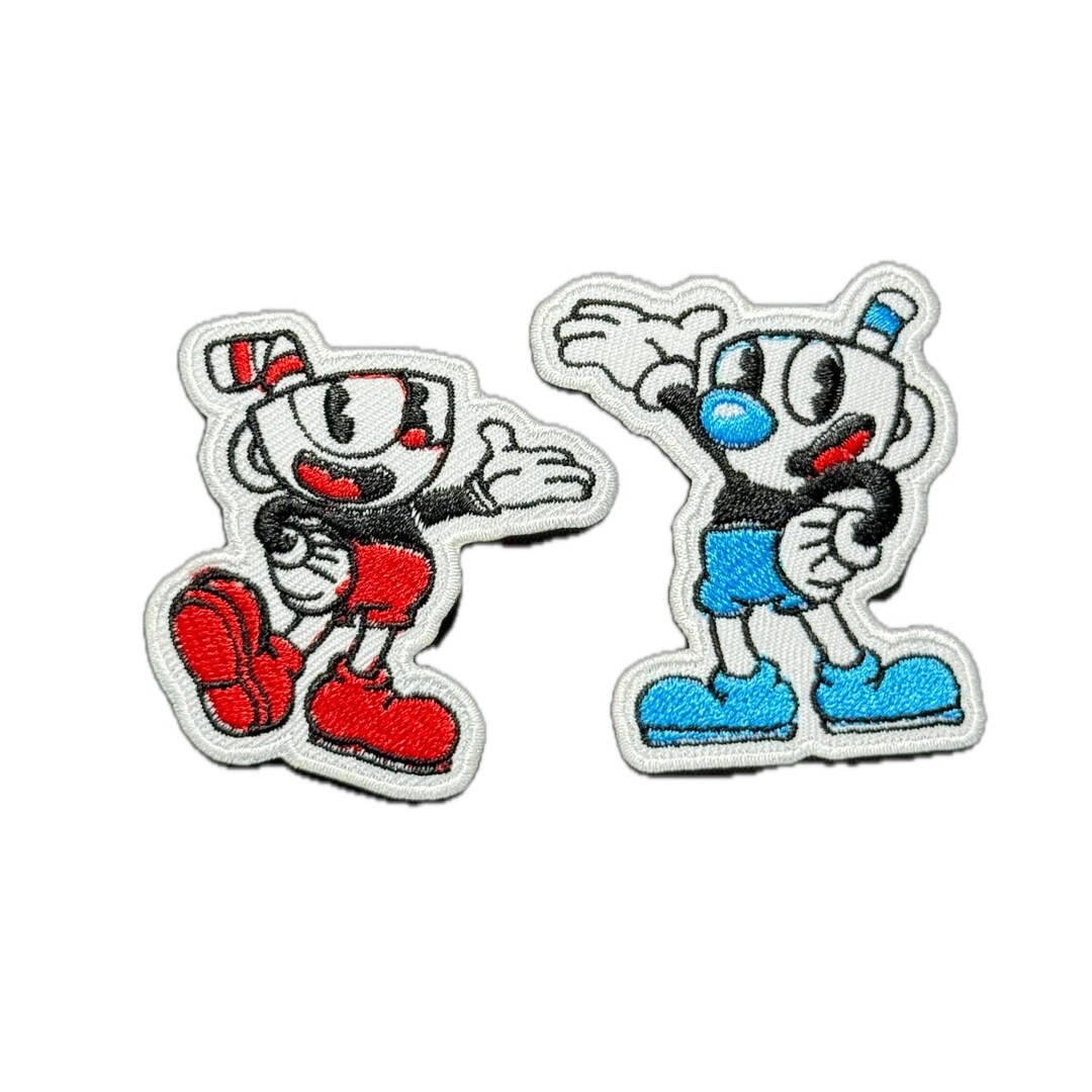 Cuphead Iron on Patch Badge Sewing Clothes Applique Iron on Patches ...