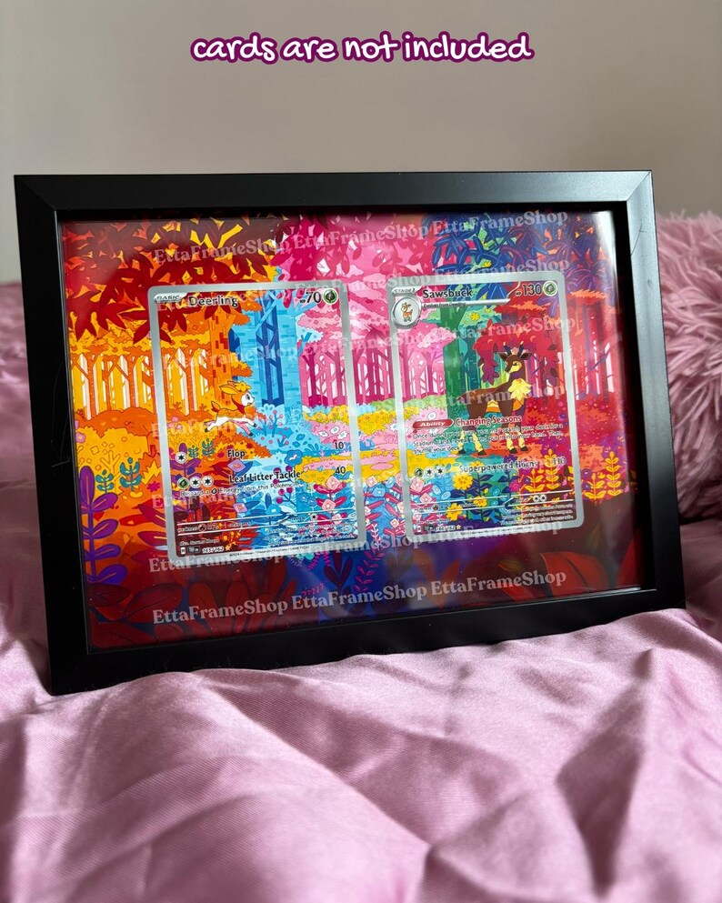 Deerling & Sawsbuck From Temporal Forces Extended Pokémon Frame - Etsy