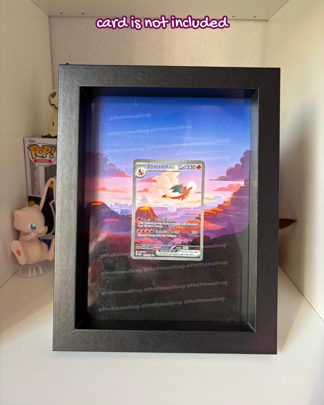 Charizard EX From 151 Extended Pokémon Frame for GRADED CARD - Etsy