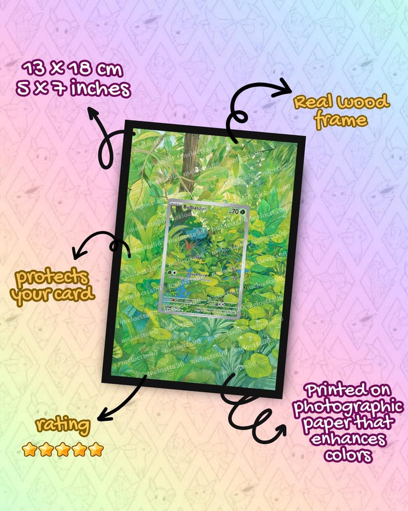 Bulbasaur From 151 Extended Pokémon Frame - Etsy