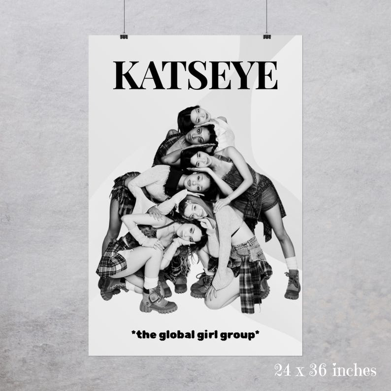 KATSEYE Art Print: Global Girl Group Poster, Trendy Bedroom Decor - Etsy