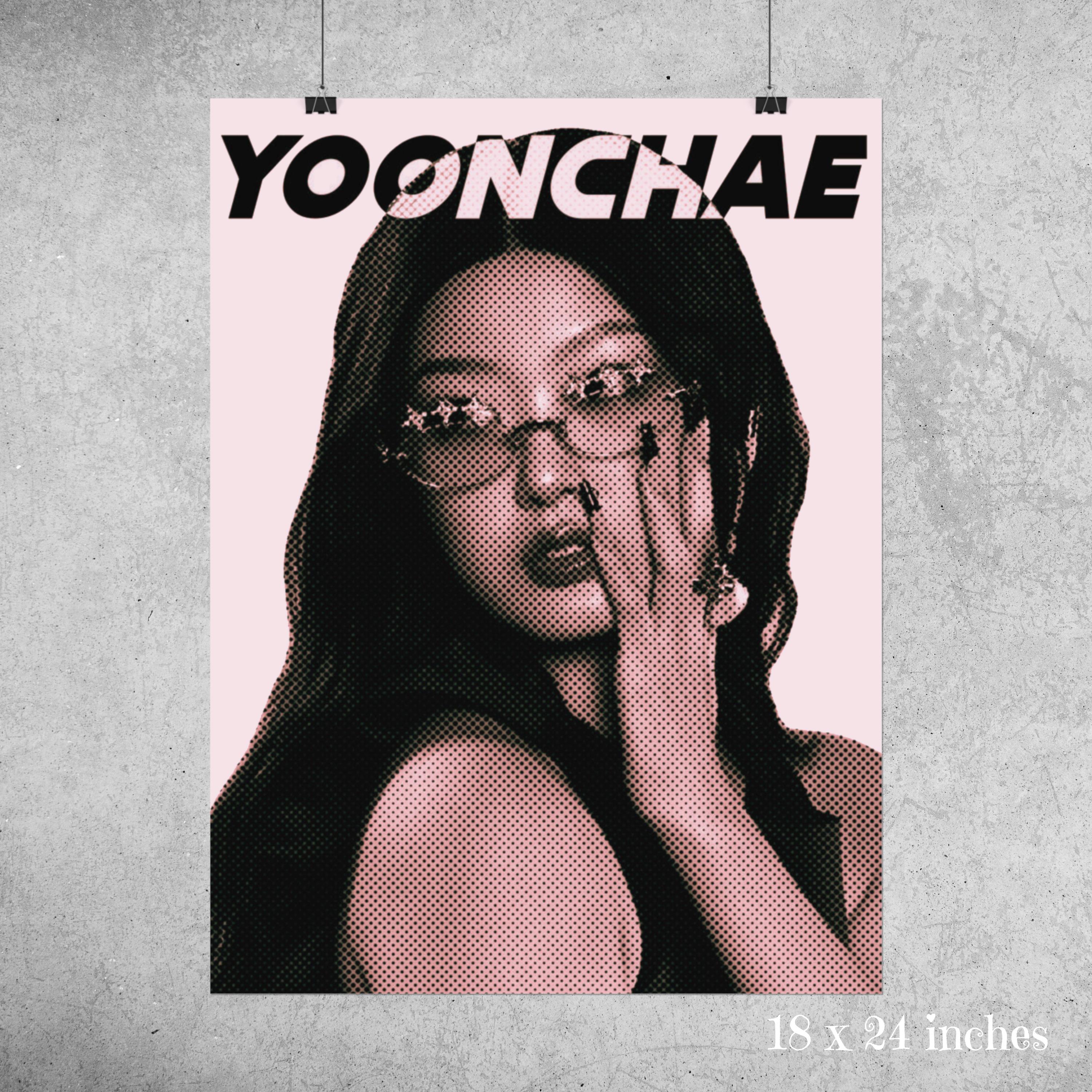 YOONCHAE KATSEYE Fan Art Rolled Poster: Stylish Room Decor - Etsy