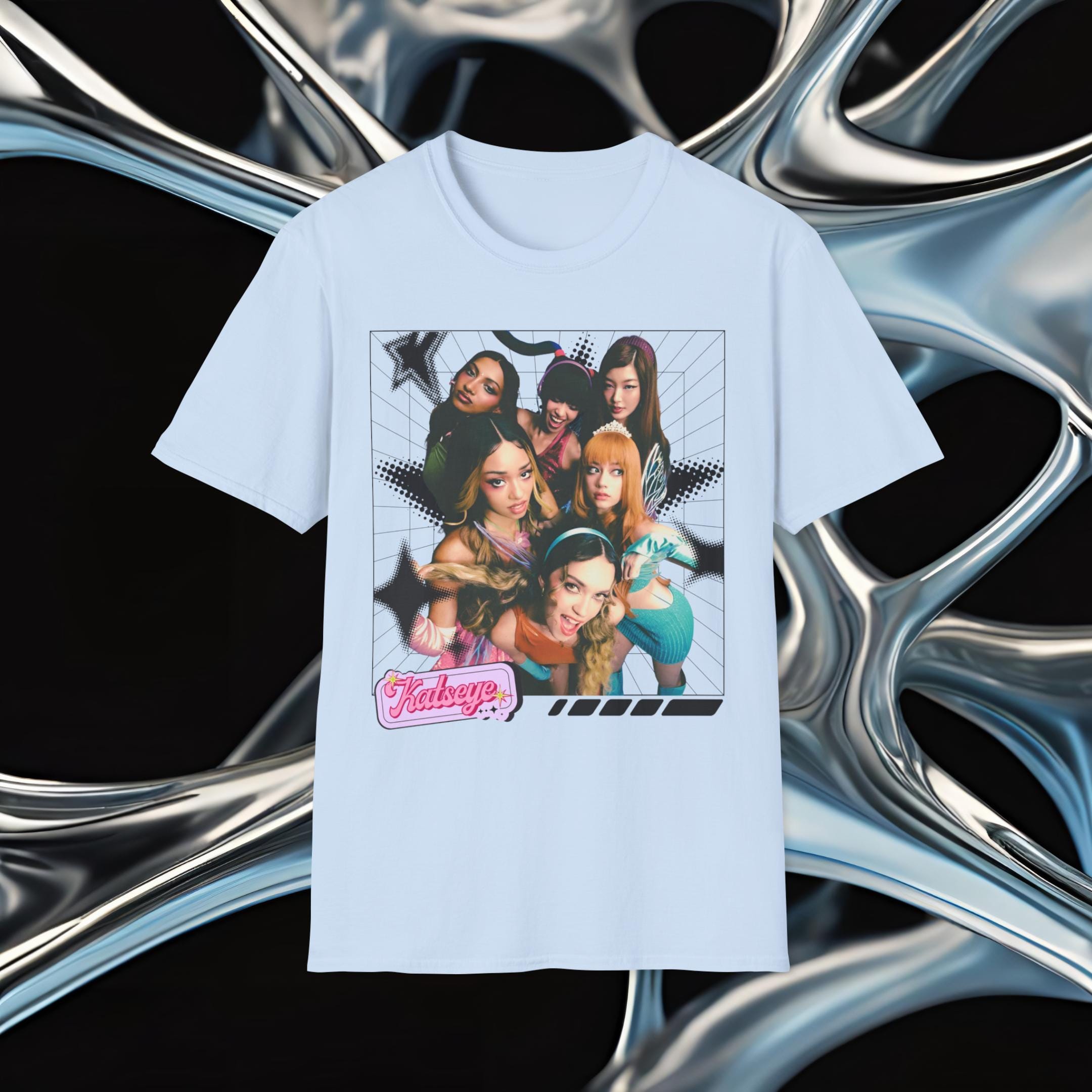 Katseye Y2K Star Unisex Tee, Eyekon Design, Graphic T-shirt, Softstyle ...