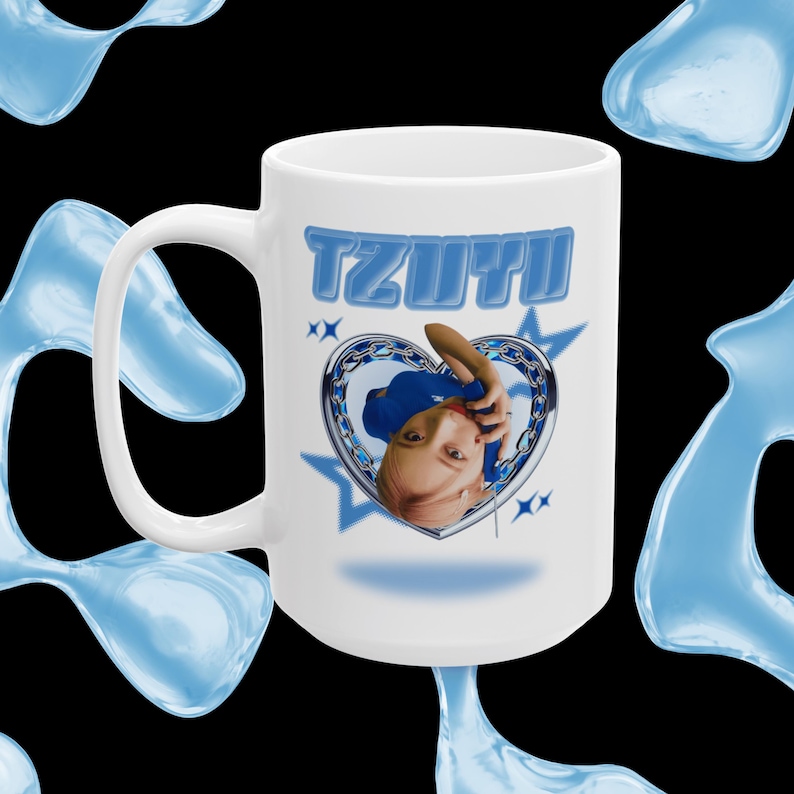 Twice Tzuyu Y2K Ceramic Mug, Kpop Coffee Cup, Korean Idol Tea Mug ...