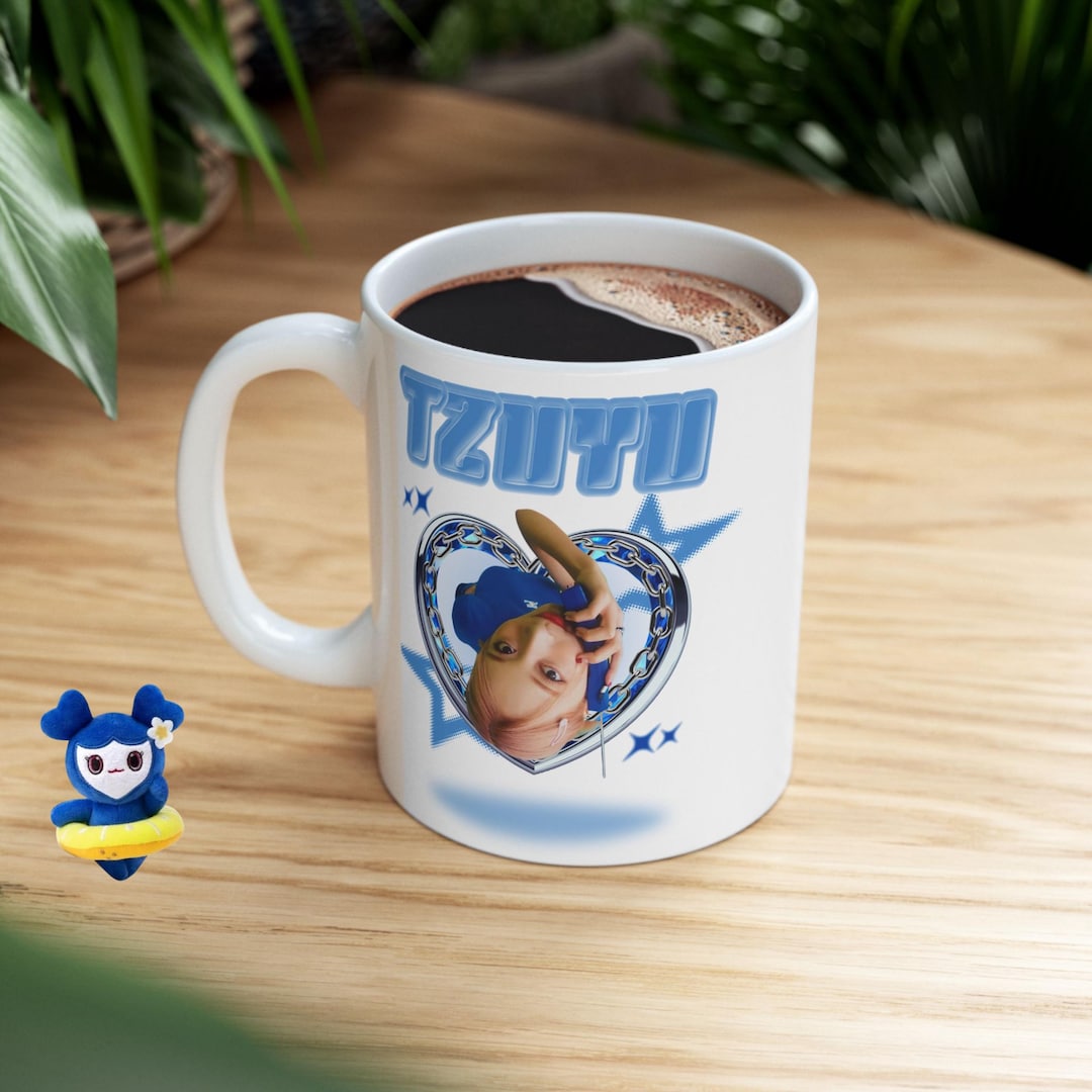 Twice Tzuyu Y2K Ceramic Mug, Kpop Coffee Cup, Korean Idol Tea Mug ...