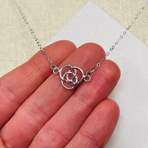 Irish Blessing Necklace, Celtic Knot Necklace, Sterling Silver Chain ...