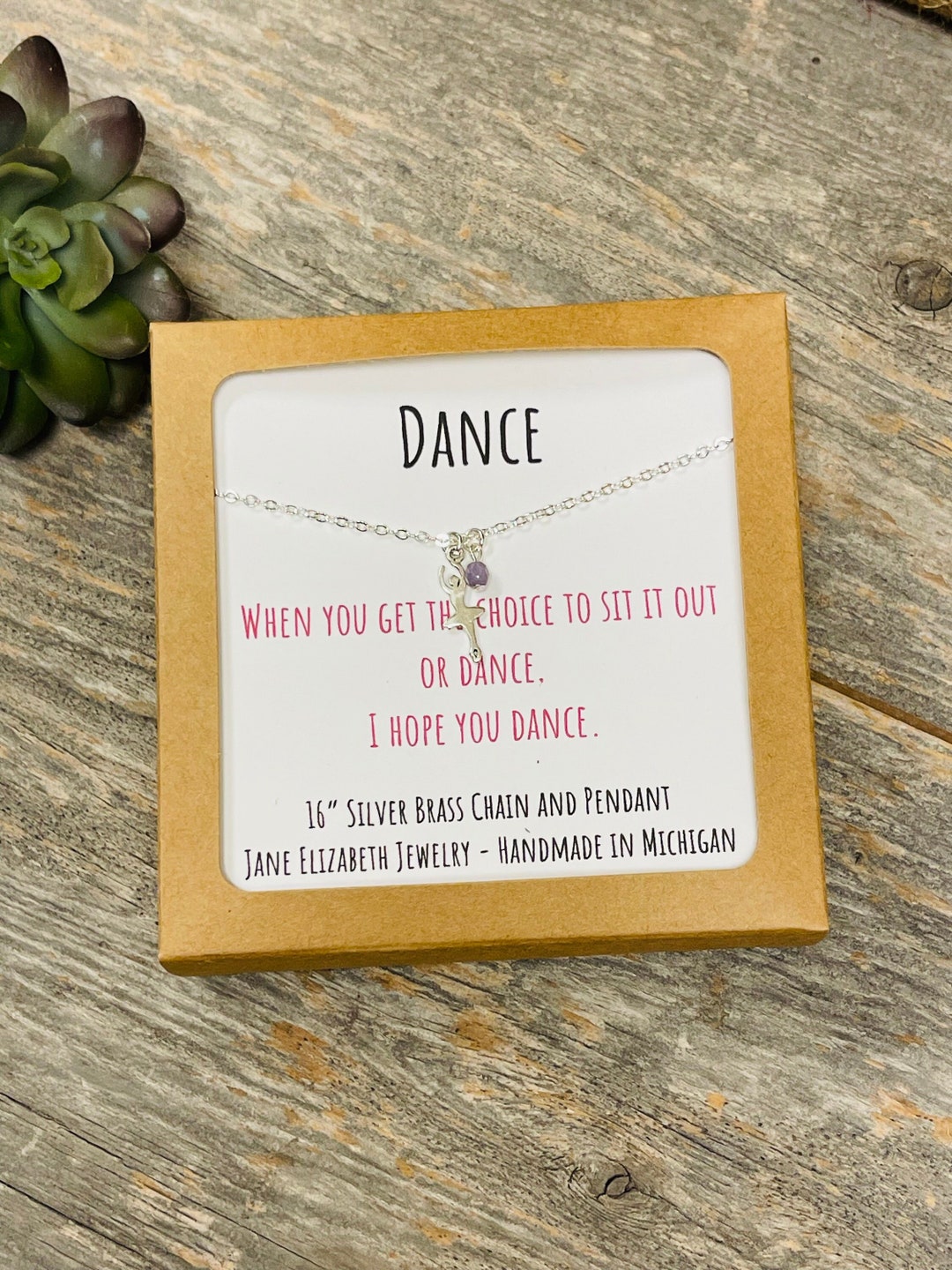 Dance Necklace, Dance Recital Gift, Ballet Charm Necklace, Gift for a ...