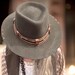 Distressed Felt Hat With Leather Headband / Festival Hat - Etsy