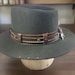Distressed Felt Hat With Leather Headband / Festival Hat - Etsy