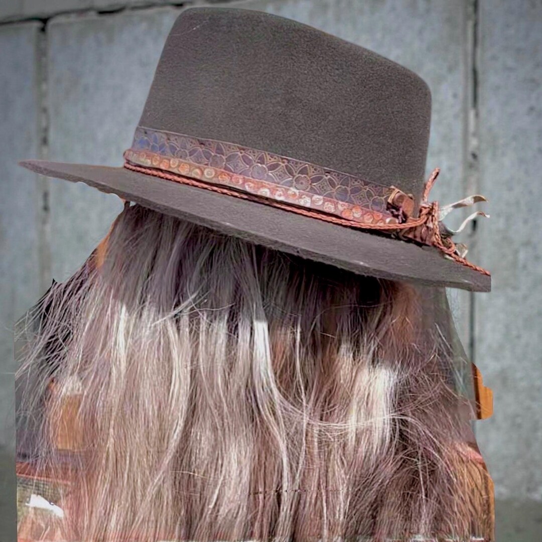 Vintage Style Felt Hat / Rabbit Felt Hat / Festival Hat - Etsy