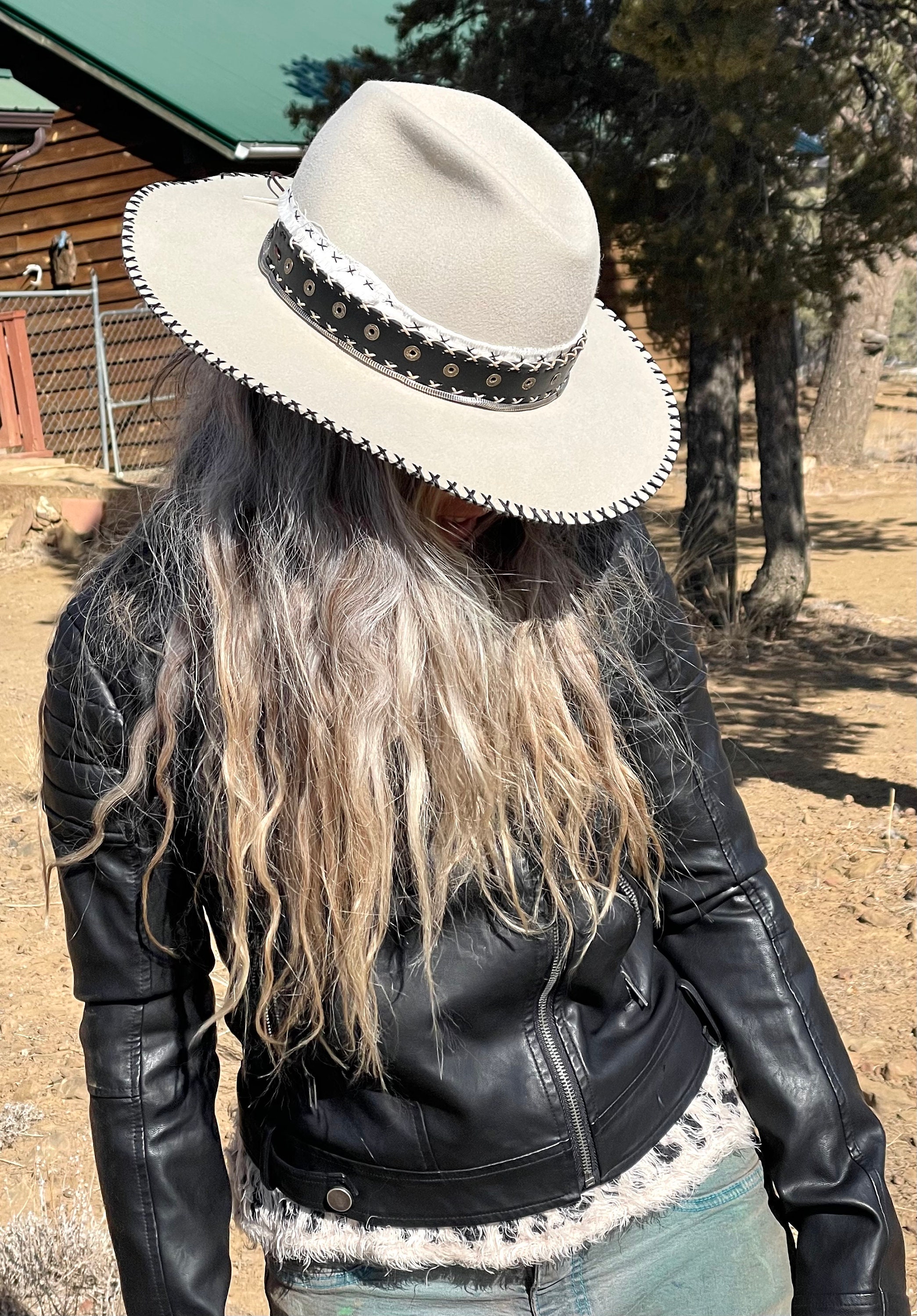 Western Felt Silver Belly Hat / Festival Hat - Etsy