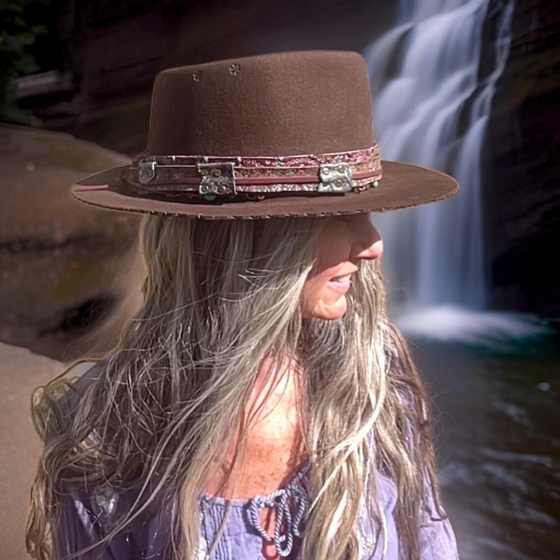 Vintage Style Felt Hat Fedora / Distressed Vintage Vibes - Etsy