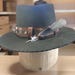 Distressed Felt Hat With Leather Headband / Festival Hat - Etsy