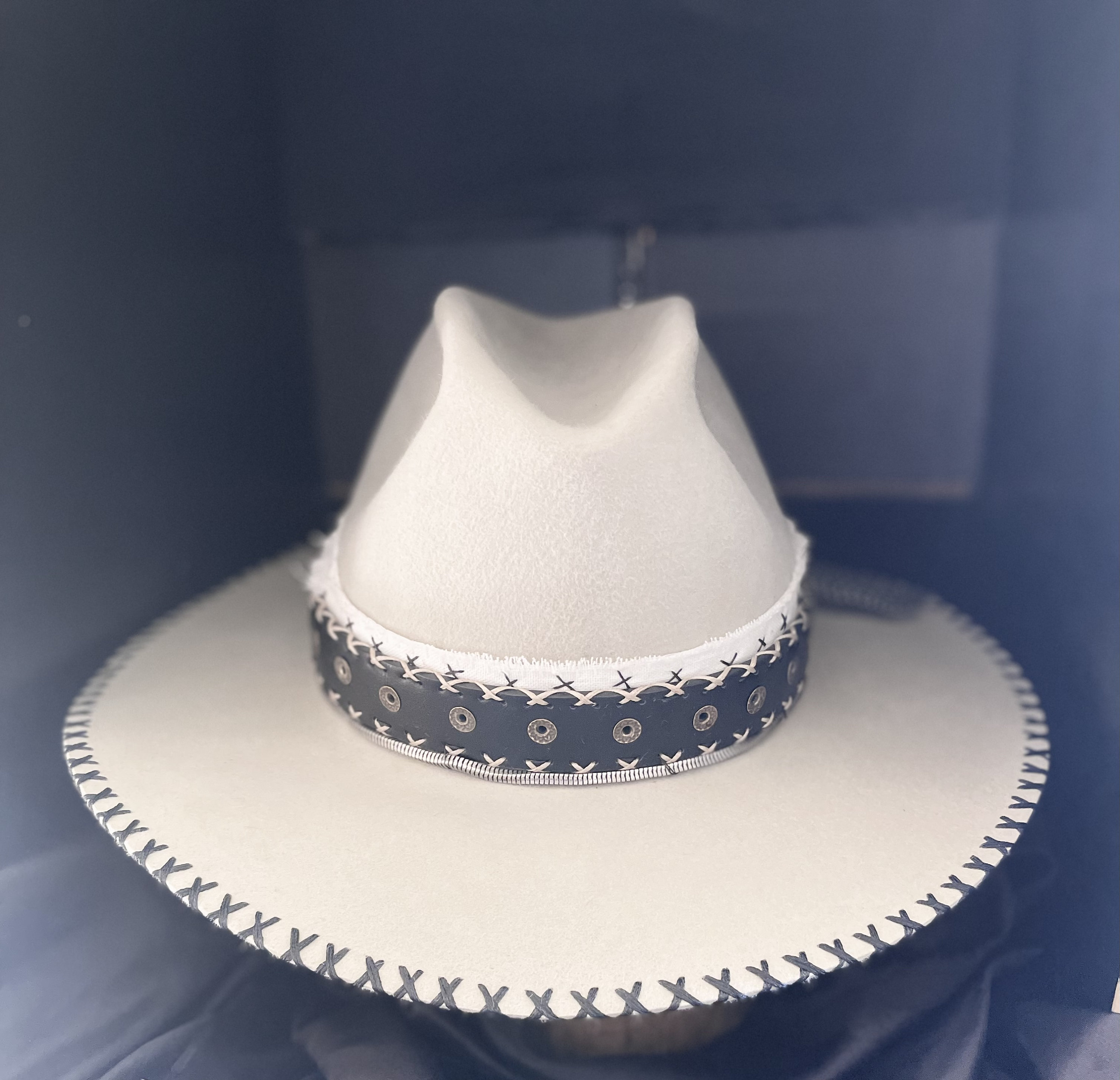 Western Felt Silver Belly Hat / Festival Hat - Etsy