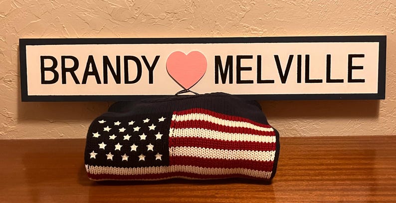 Vintage Brandy Melville Sign - Etsy UK