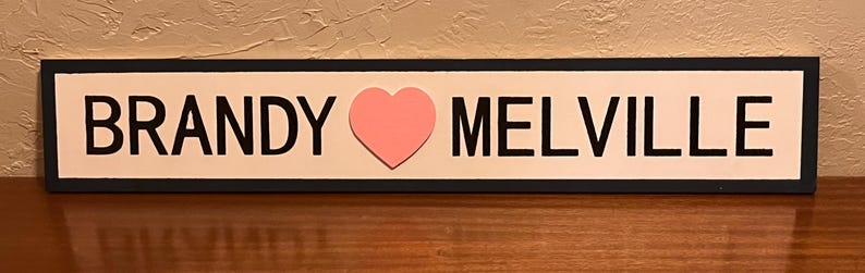 Vintage Brandy Melville Sign - Etsy UK