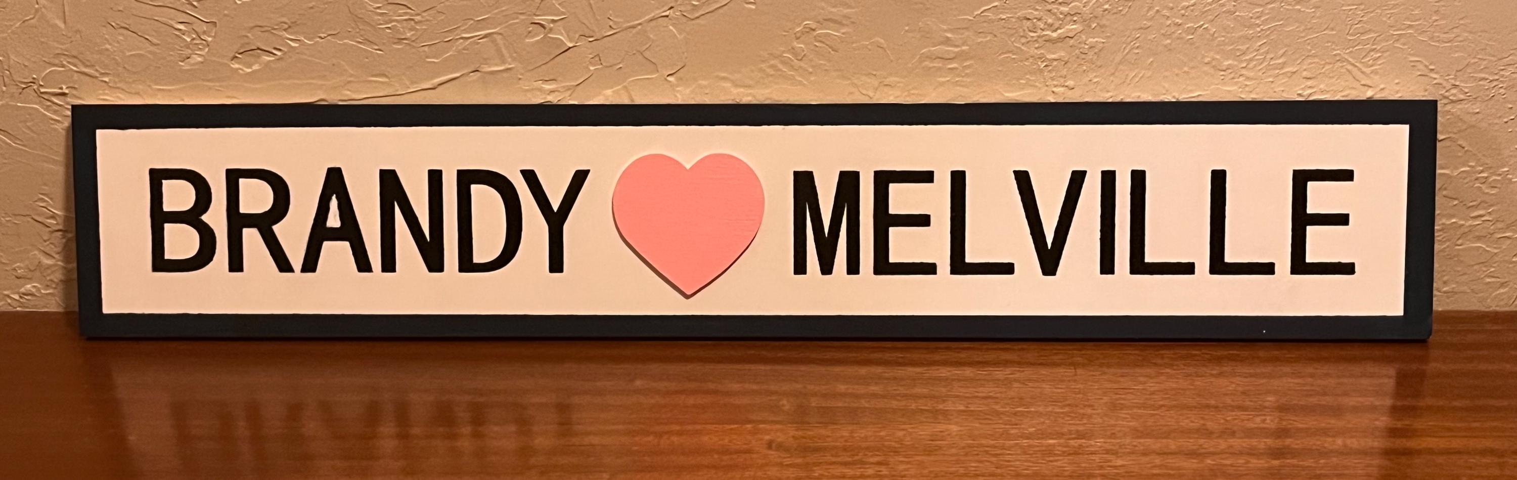 Vintage Brandy Melville Sign - Etsy UK
