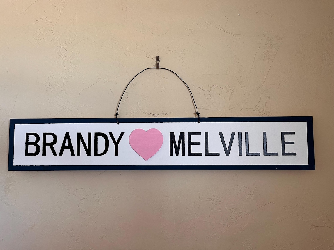 Vintage Brandy Melville Sign - Etsy UK
