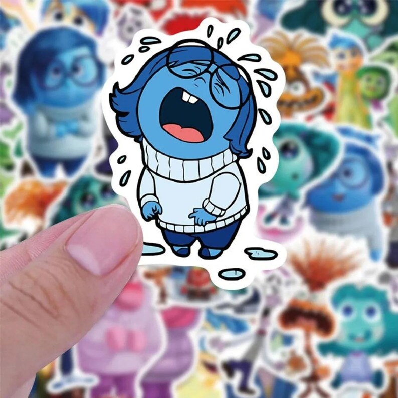 50PCS Inside Out Stickers Disney Cartoon Waterproof Decals for Laptop ...