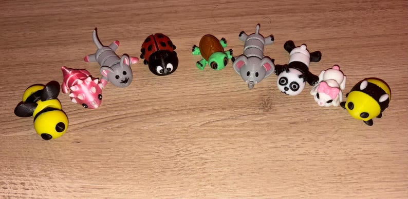Mini Pocket Pets | 3d Printed | Fidgets - Etsy Australia