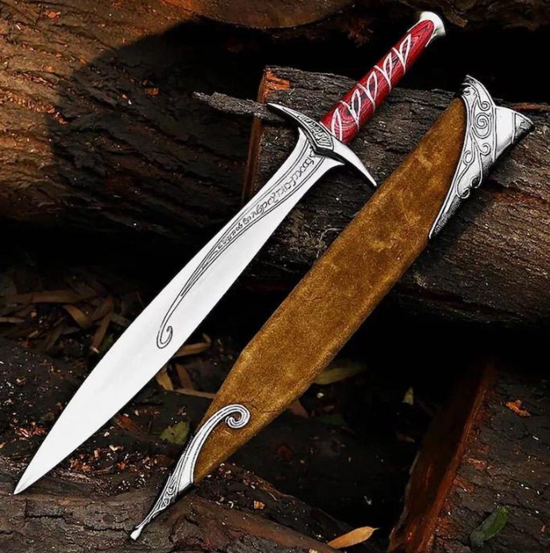 Hand Forged Sting Short Replica Sword, the Hobbit, the Lotr | Movie ...