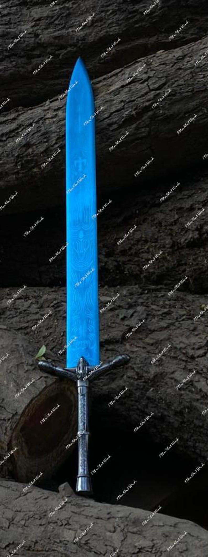Hand Forged Moonlight Greatsword | Elden Ring Replica, Blue Fantasy ...