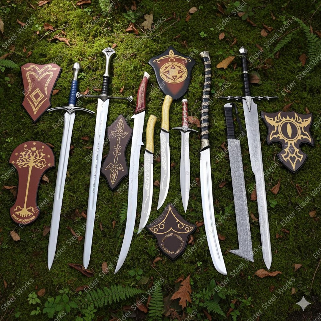 LOTR Movie Inspired Sword Fantasy Display Blades Collection ...