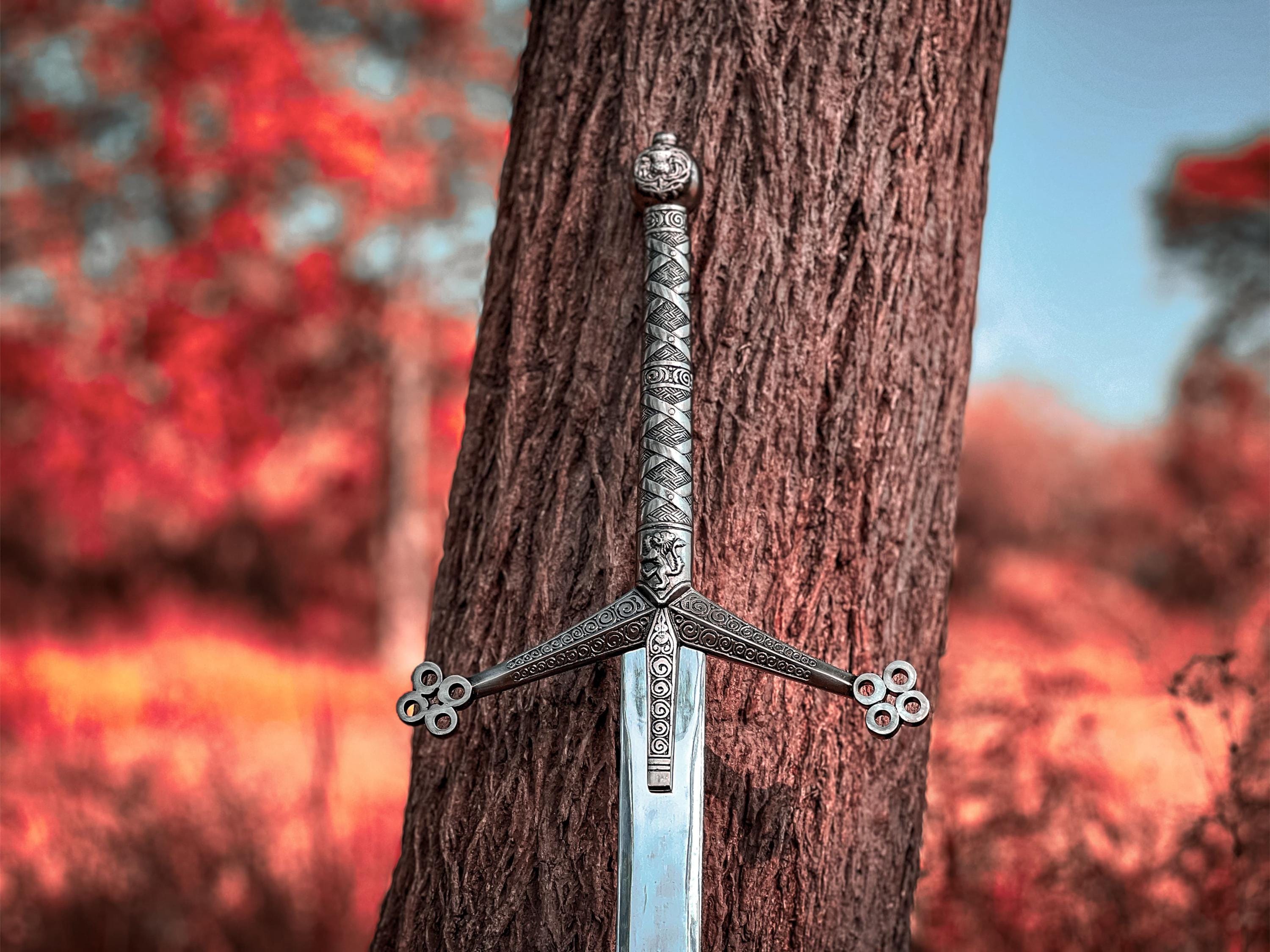 Handmade Scottish Claymore Sword: Black Medieval Highland Steel ...