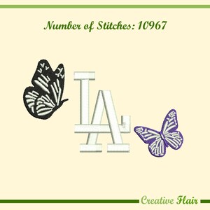 LA Embroidery Design for Machine Embroidery, 1 SIZE - Etsy