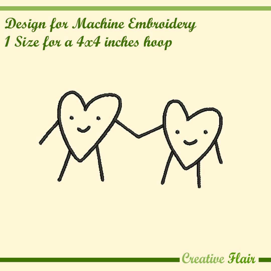 Heart Machine Embroidery Design, 4x4 Hoop (digital Download) - Etsy