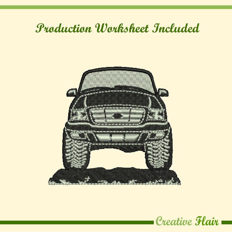 SUV Embroidery Design for Machine Embroidery, 1 Size for a 4x4 Inches ...