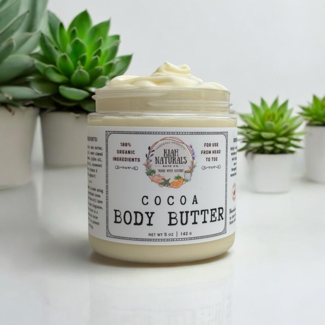5 Oz. Organic Cocoa Body Butter - Etsy