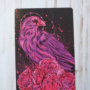 Raven and Rose 4x6 Inch Satin Signed Print Gothic Art Goth | Etsy