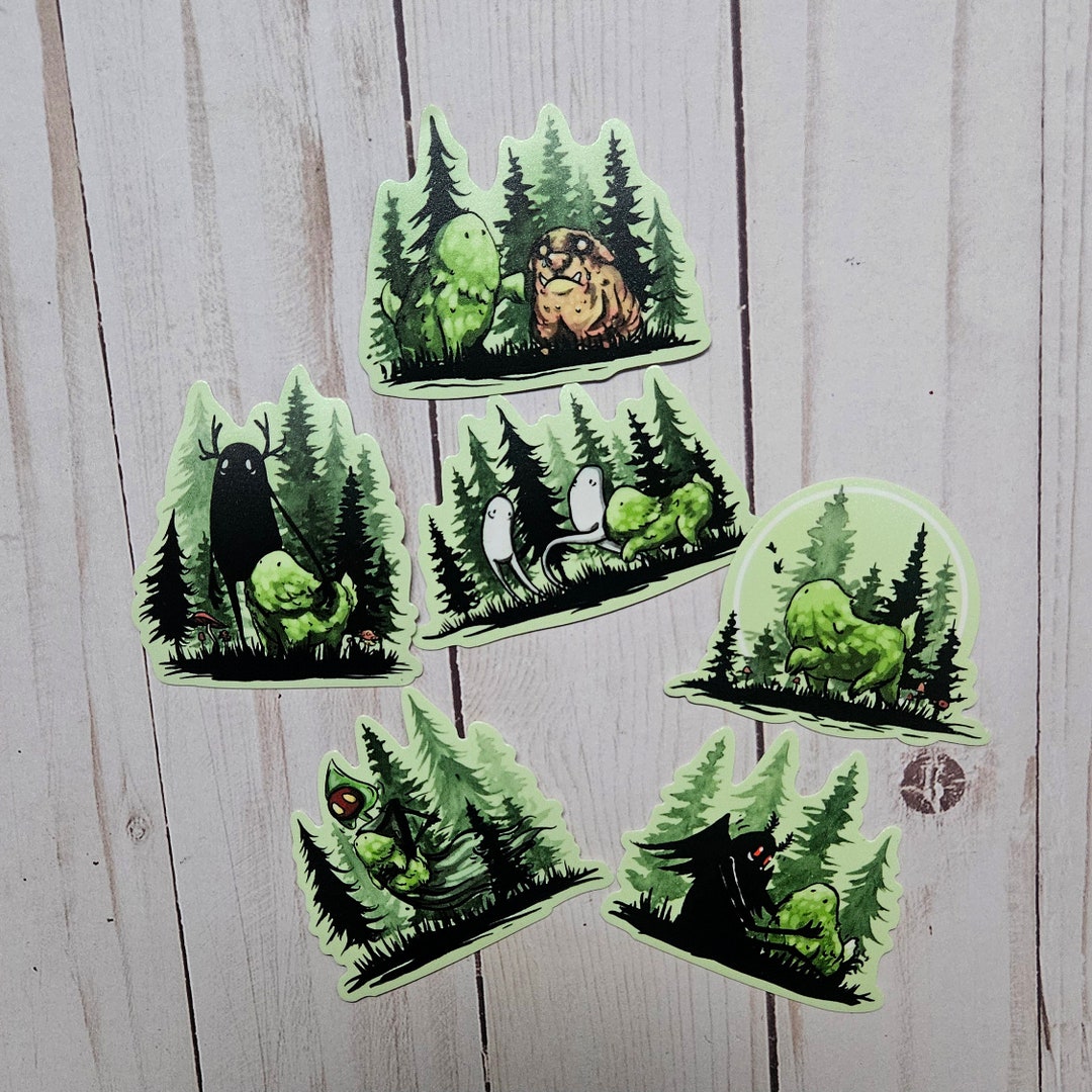 Moff and Friends Sticker Pack Mothman Flatwoods Monster Mothman Fresno ...