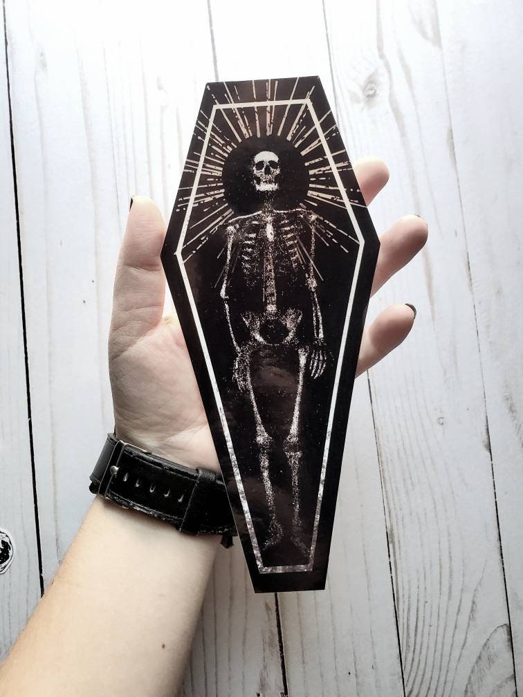 Large Coffin Vinyl Waterproof Sticker and Dark Art Sticker - Etsy 日本