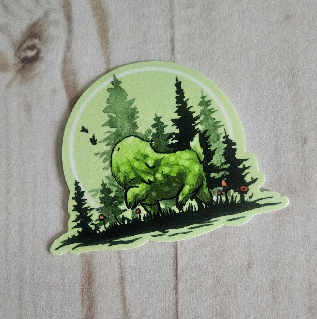 Moff Butterfly Sticker Lichen Moss Art Goodest Boy Forest Nature Art ...
