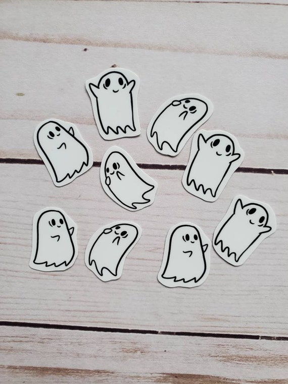 Cute Ghost Vinyl Mini Sticker Set Spooky Season Sheet Ghost - Etsy