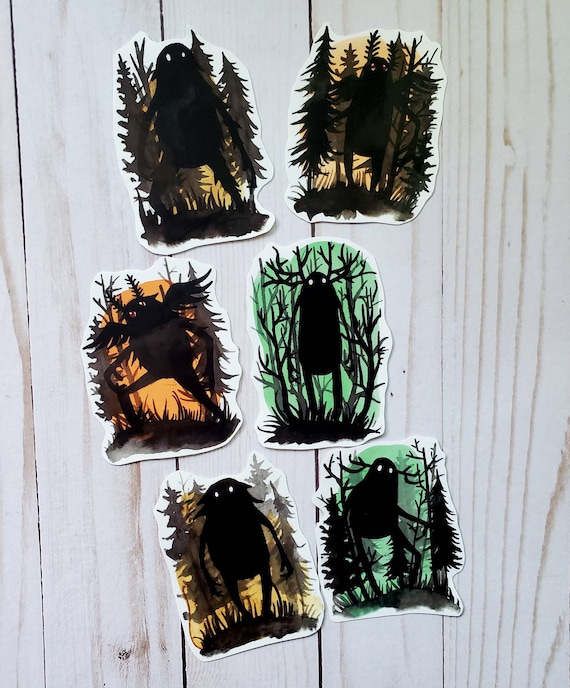 Cryptid Buddies Waterproof Vinyl Sticker Pack Nature Cute - Etsy