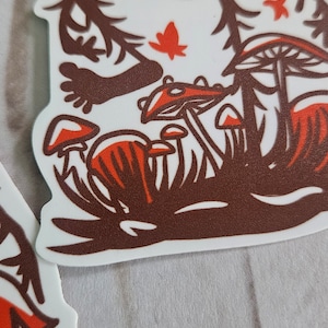 Cryptid Buddy Sticker Pack Fantasy Bigfoot in Mushrooms Sasquatch ...