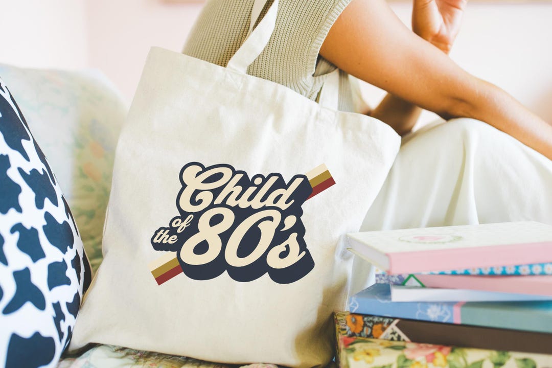 Retro 80s Tote Bag: "child of the 80s" Millennial Birthday Gift - Etsy UK