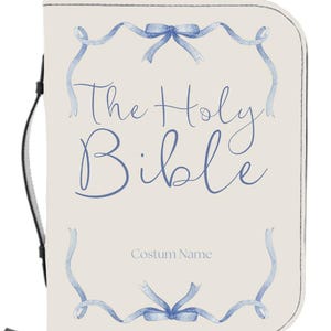 Elegant Bible Cover, Personalized Religious Gift, Christian Keepsake ...
