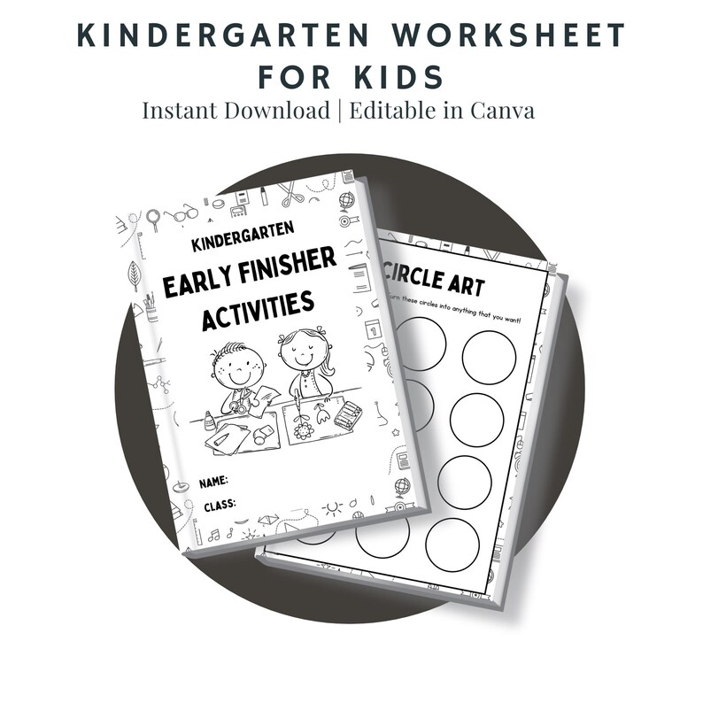 Kindergarten Early Finisher Worksheets | Printable Learning Activities ...