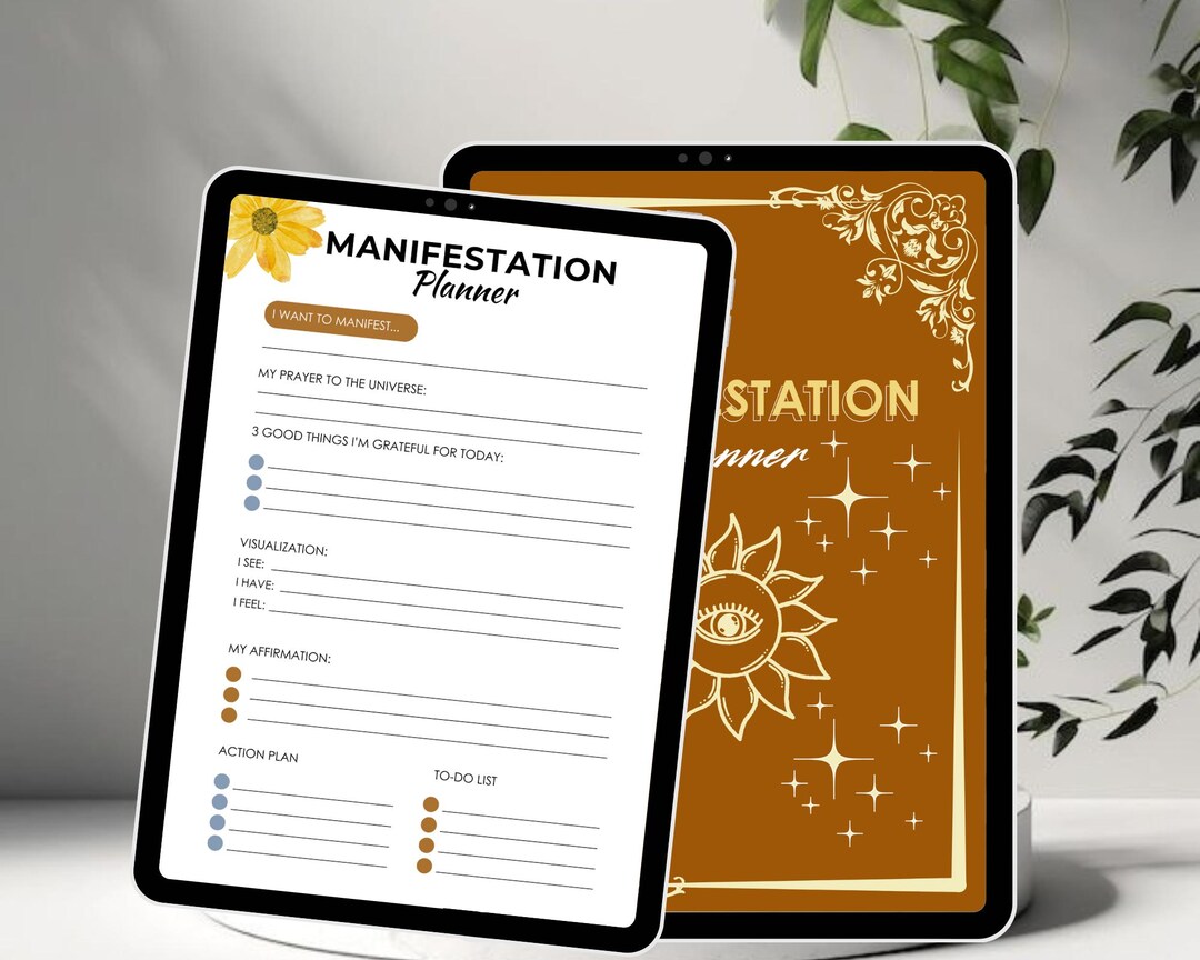 Manifestation Planner, Manifesting Journal, Spiritual Planner, 369 ...