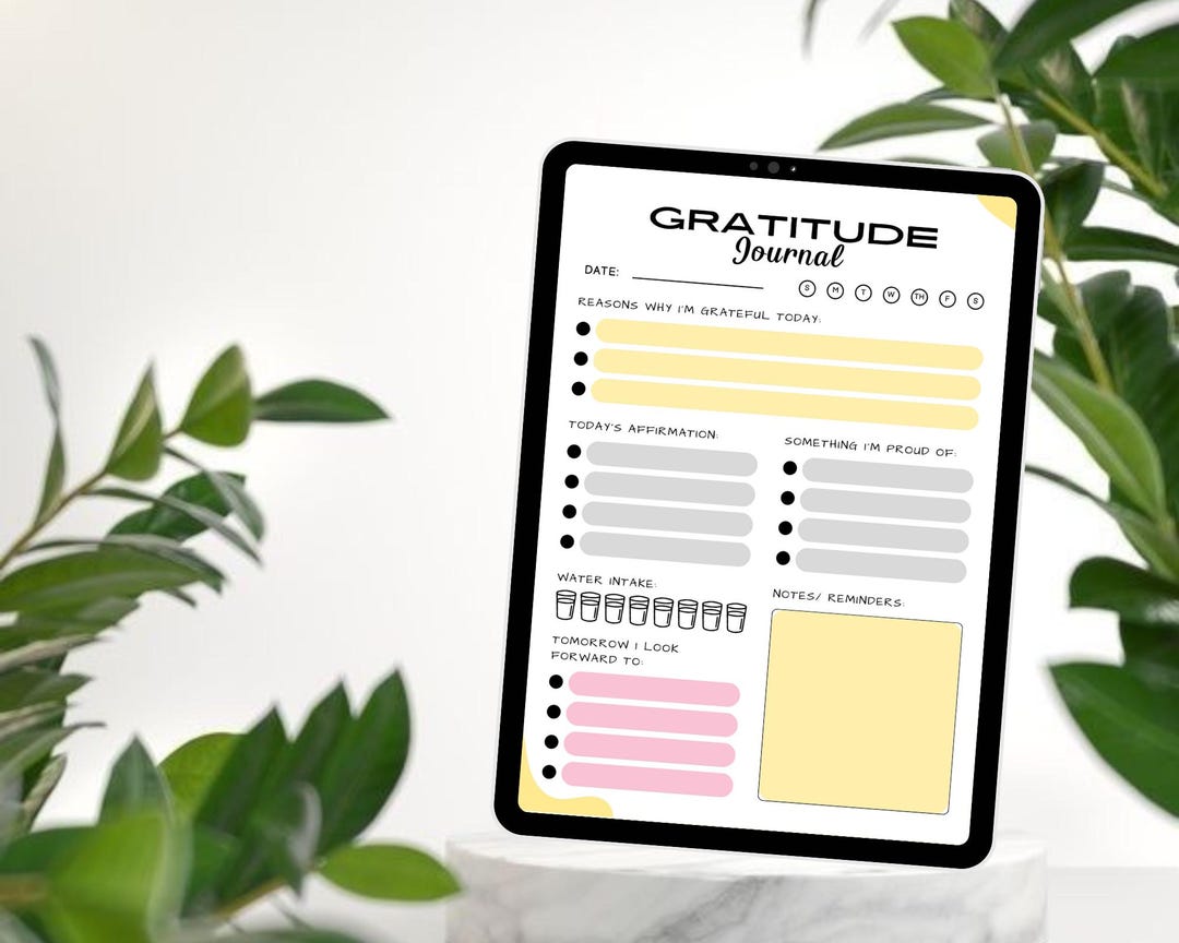 Gratitude Journal Planner, Simple Gratitude Journal, 365 Gratitude ...