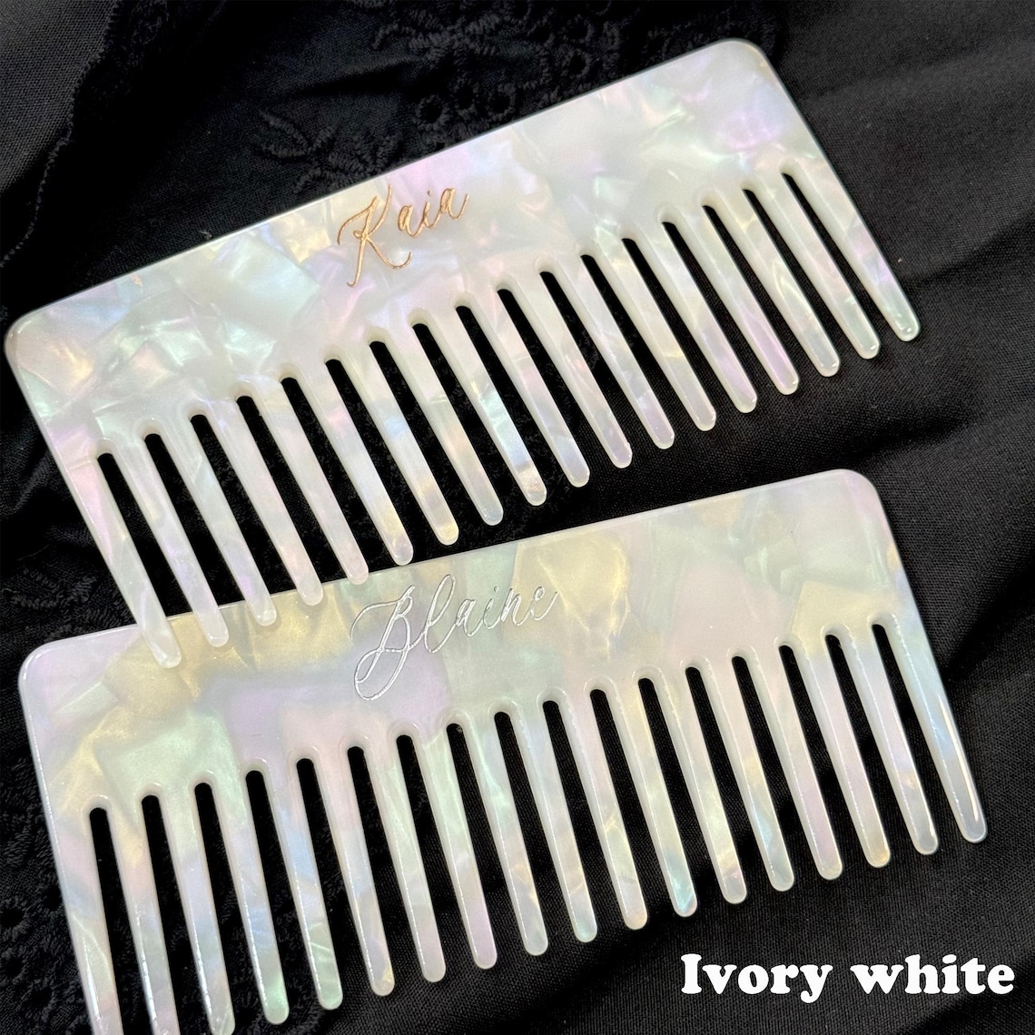 Personalized Engraved Tortoise Shell Comb, Engraved Name Hair Comb ...